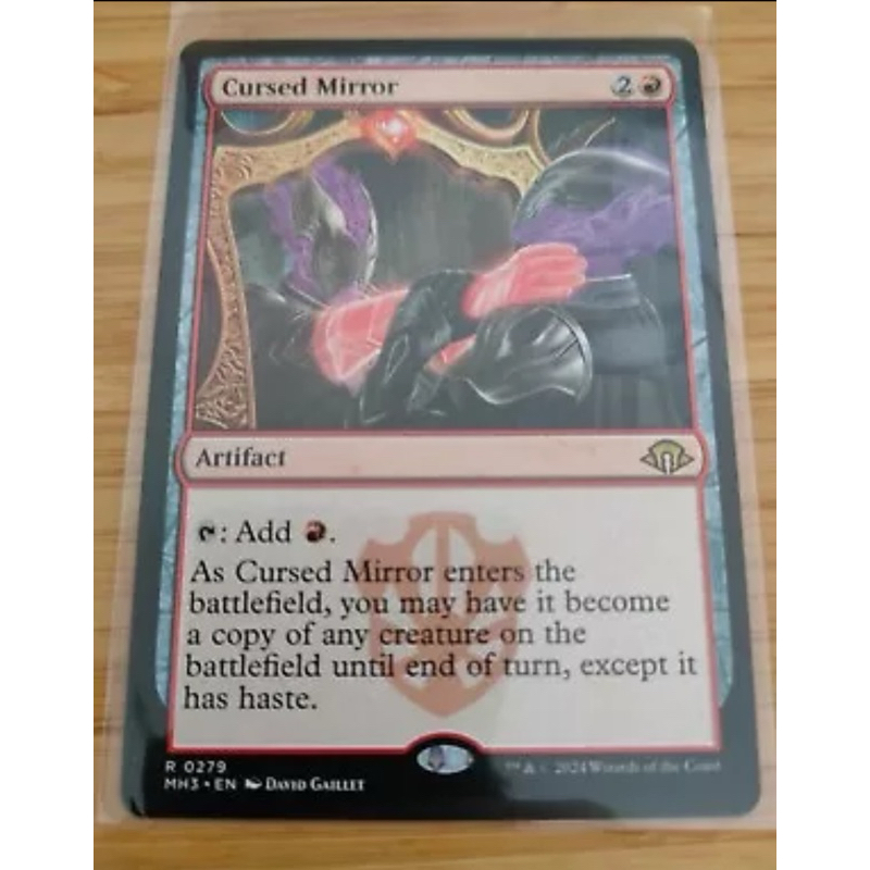 MTG Curse Mirror Foil Red Artifact Magic the gathering EDH Model MH3 Condition Nm | Shopee ...