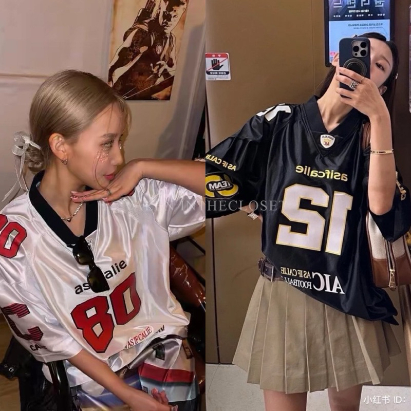 CALIE Oversize T-Shirt Korean Football Shirt The Pattern Is A Bang ...