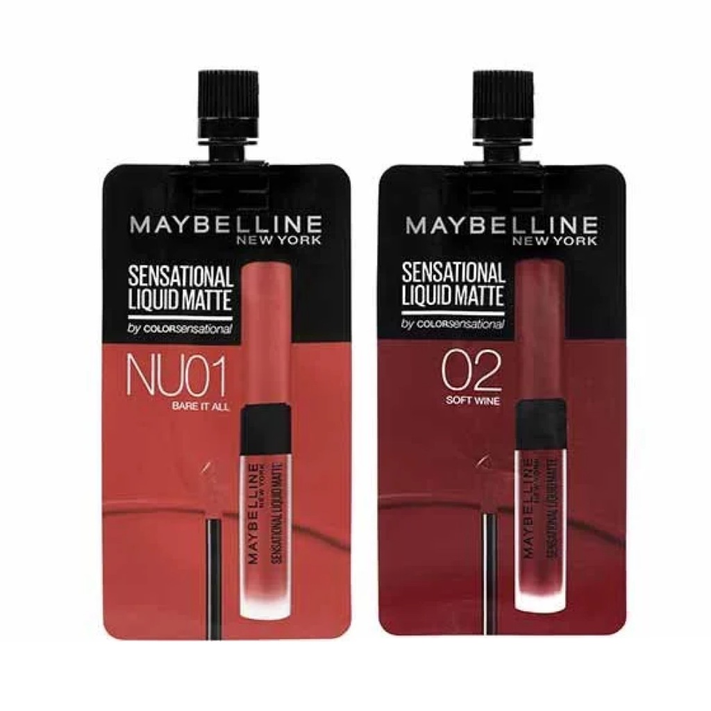Maybelline Sensational Liquid Matte Lip Dip (Sachet) Available In 2 ...