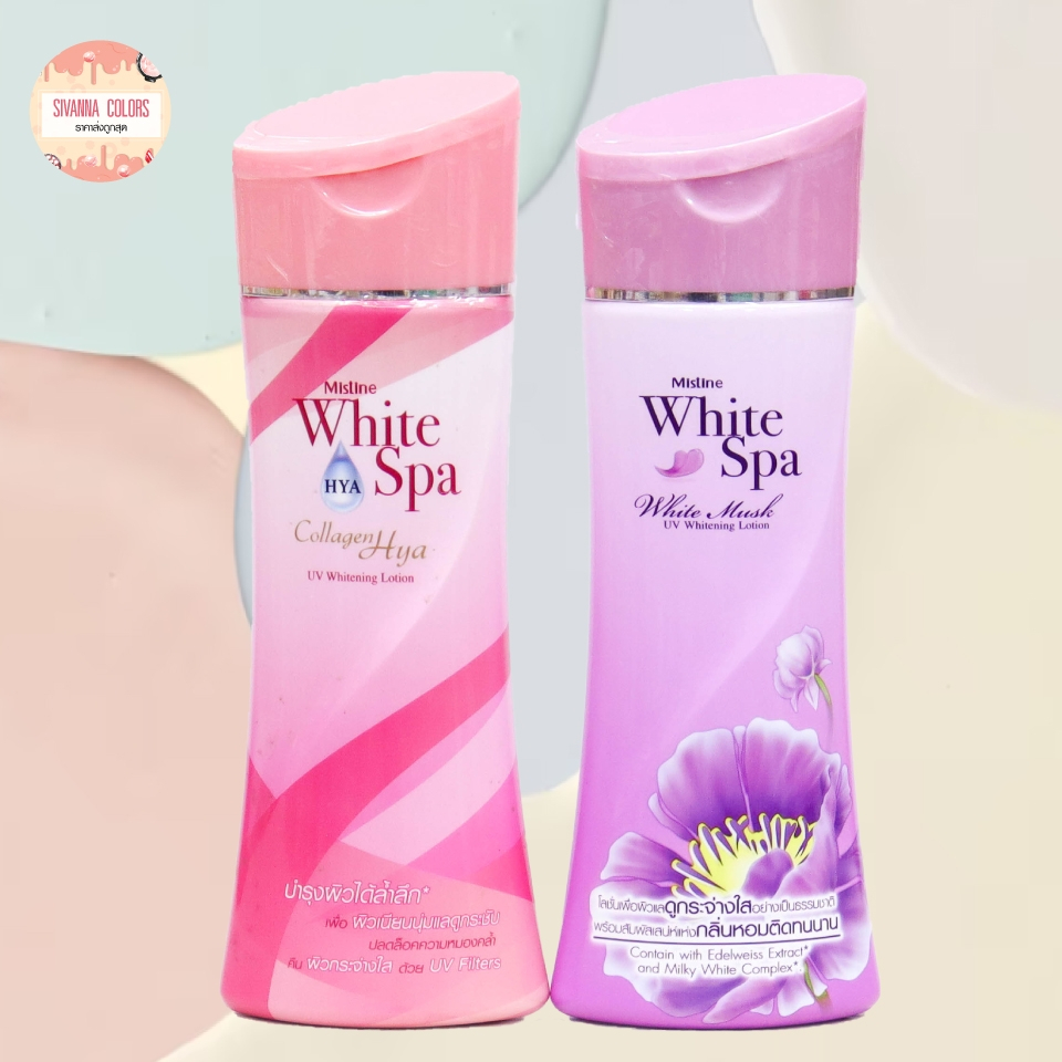 Mistine White Spa Collagen Lotion/Whitemus 200ml | Shopee Philippines