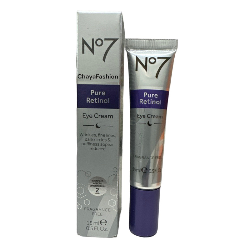 ** No7 Number Seven Pure Retinol Eye Cream 15 Ml. Exp02/27 Nourishes ...