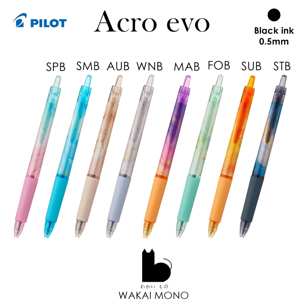 Ballpoint Pen PILOT Acro evo series Limited Head Size 0.5mm Black Ink | Shopee Philippines