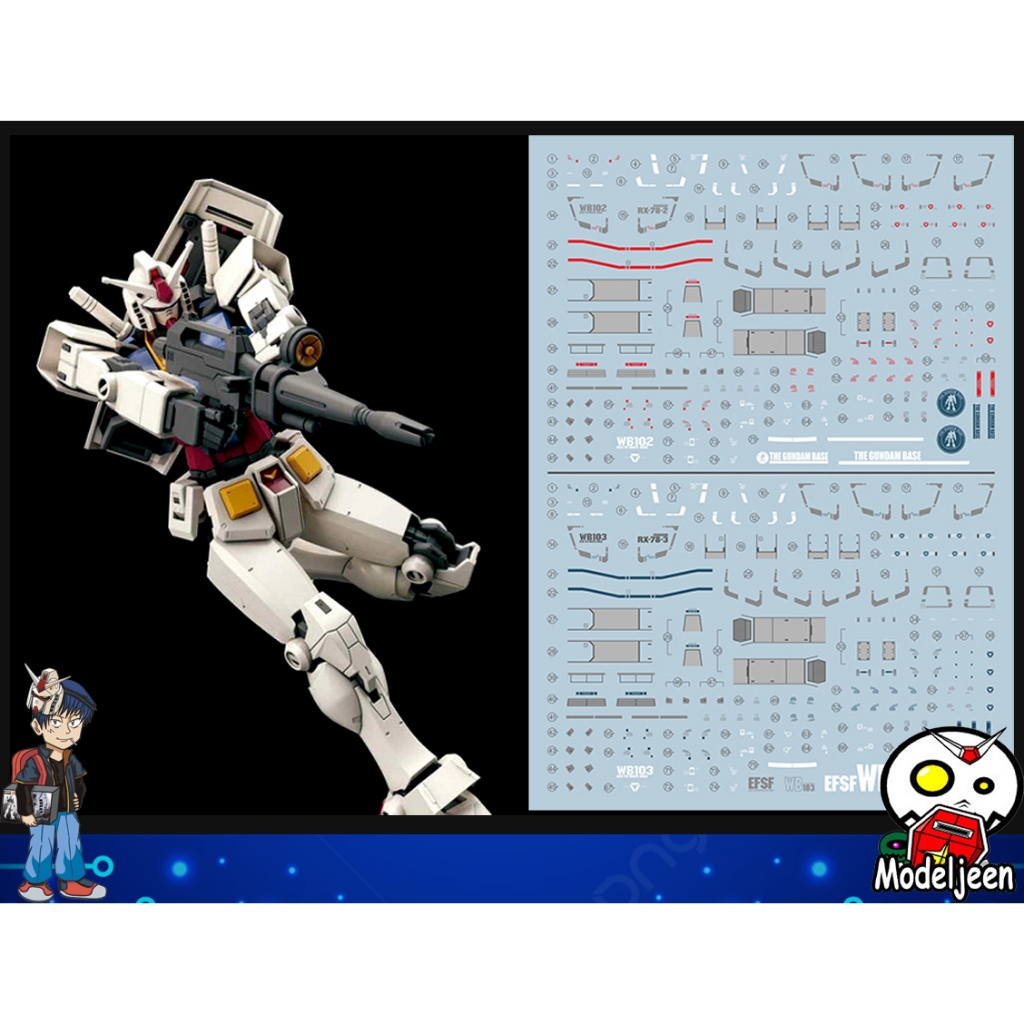 101 Water Decal HG1/144 Gundam Beyond Global & GBT S.I.M.P. Model ...