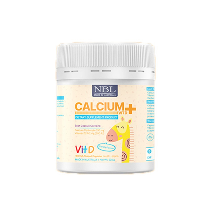 NBL Calcium + VIT D Liquid Mixed With Vitamin D3 (180 Capsules ...