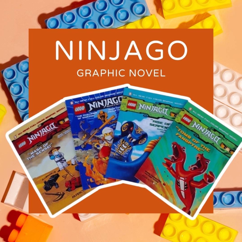 Ninjago 4 Books Set children graphic novel comic Anime Ninja Series ...