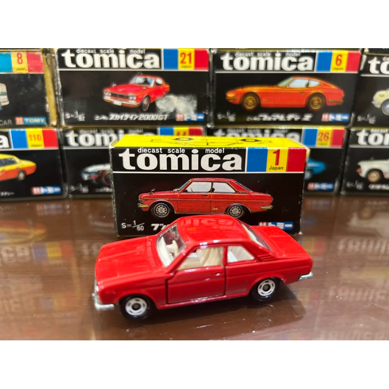 1:64 Scale Nissan Bluebird SSS Car Model Tomica Brand Black Box No.1 ...