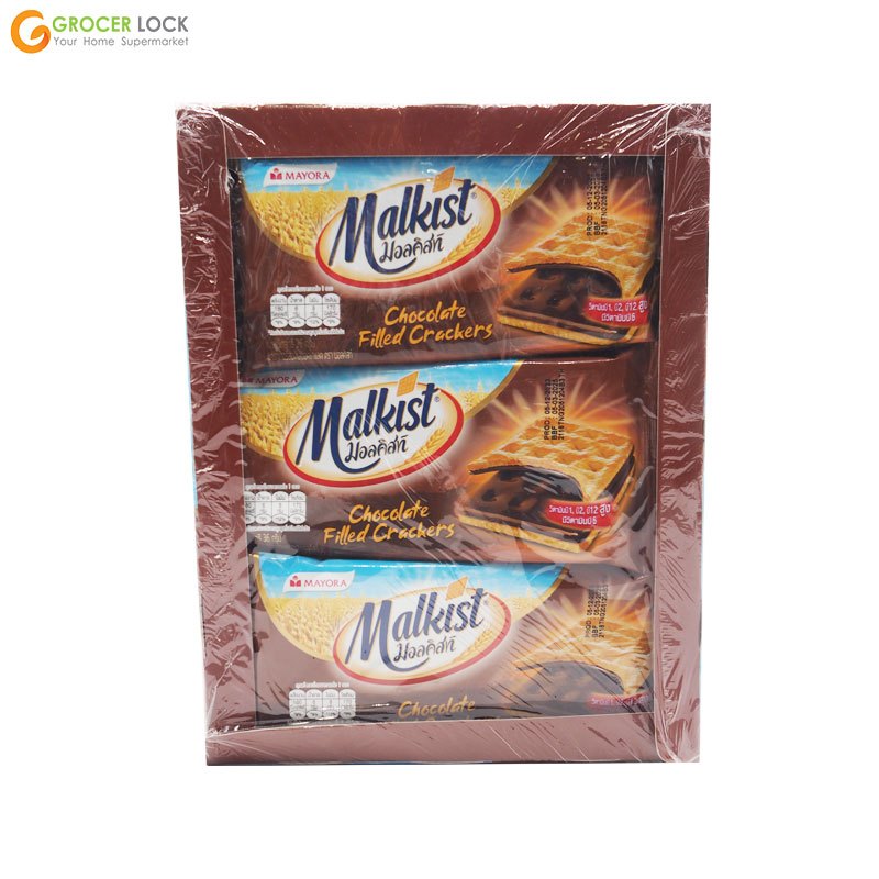 Malkist Crackers Filled With Chocolate 36 G. Pack Of 12 Pcs | Shopee ...
