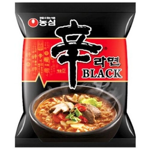 Korean Mama Spicy black Packet Nongshim Shin Ramyun ramen 134g | Shopee ...