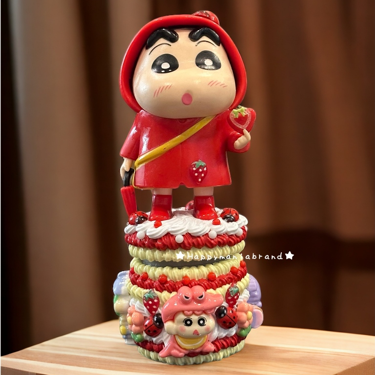 DIY Inhaler Case Shinchan Theme Red Rainwear One Piece In The World ...