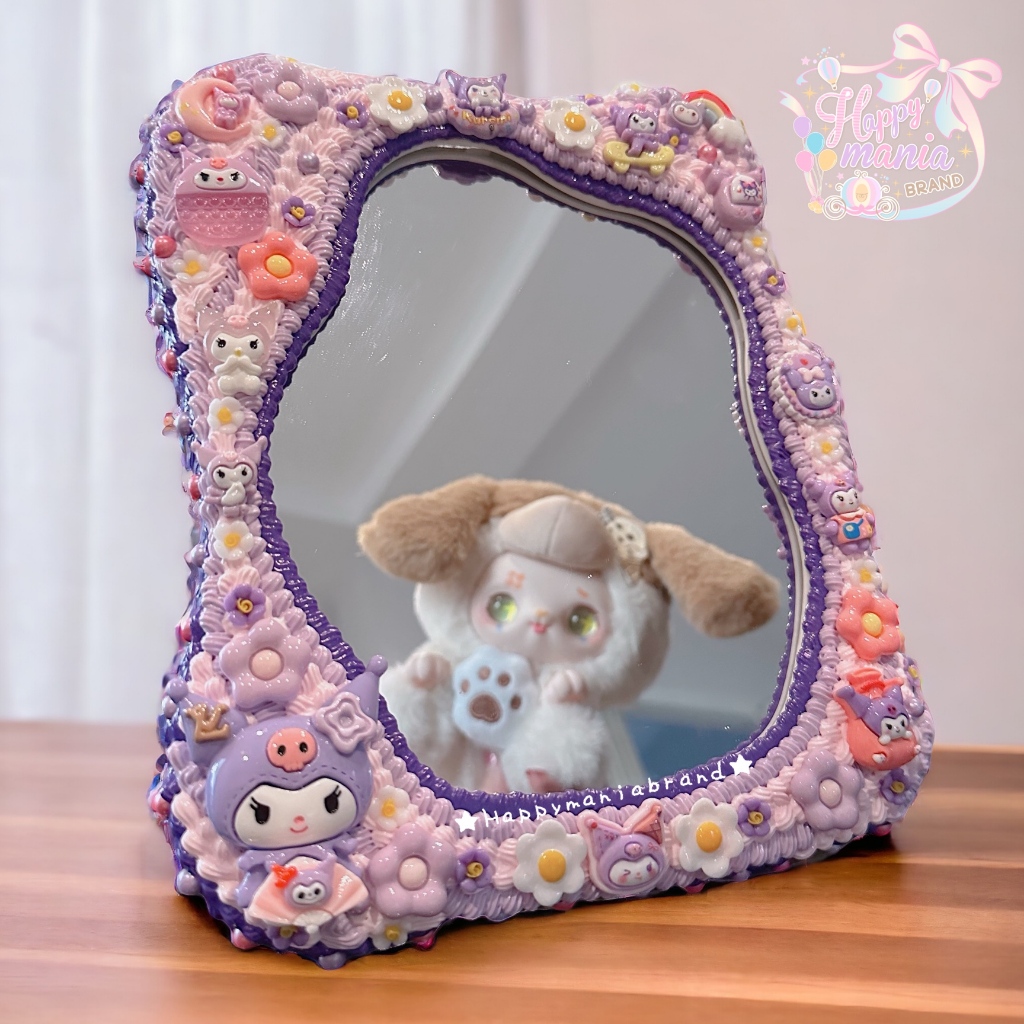 DIY Mirror Kuromi's Theme Kuromi Purple Pink Sweet One Piece In The ...