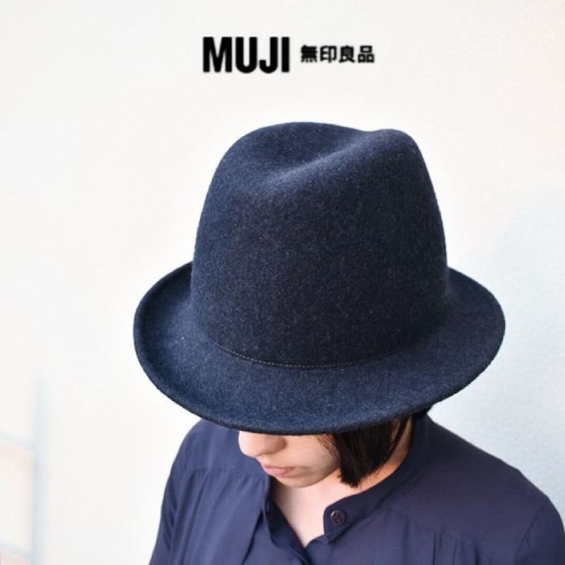 Muji wool hat-Dark navy | Shopee Philippines