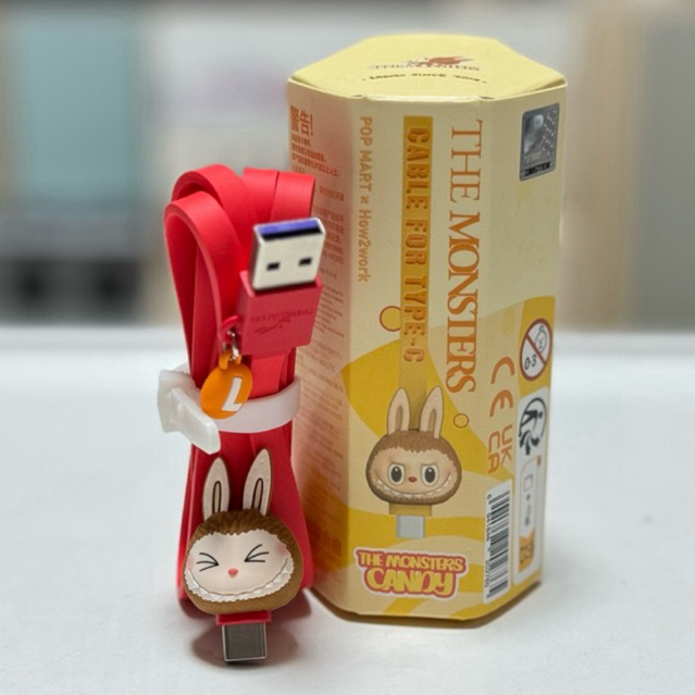 POP MART Labubu The Monsters Candy Series Cable Charging type C ...