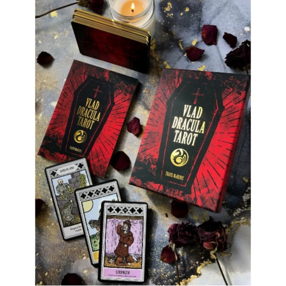 TAROT Vlad Dracula Gold Edge Cards Authentic Gypsy Dragon Shop | Shopee ...