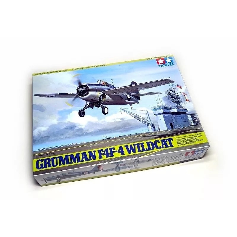 Assembled Model Plastic TAMIYA Scale 1/48 GRUMMAN F4F-4 WILDCAT (61034) | Shopee Philippines