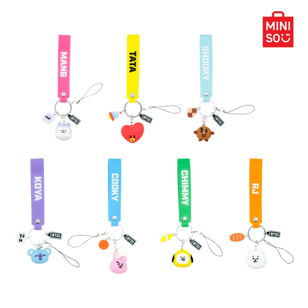 MINISO Bag Keychain BT21 Collection | Shopee Philippines