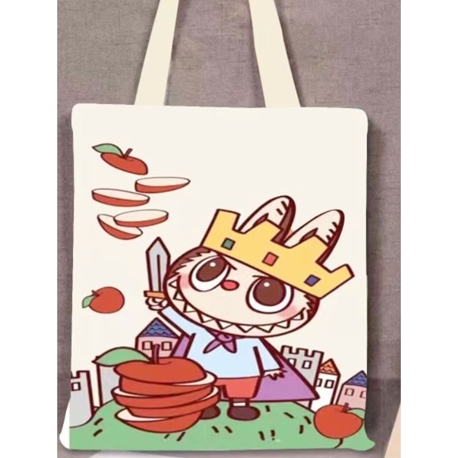 Labubu Cloth Bag With Zip Inside | Shopee Philippines