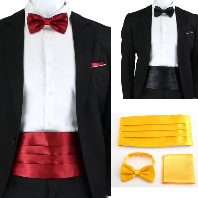 Sashes Face Check Rabbit Ear Mens Cummerbunds Formal Jacquard Pailey ...