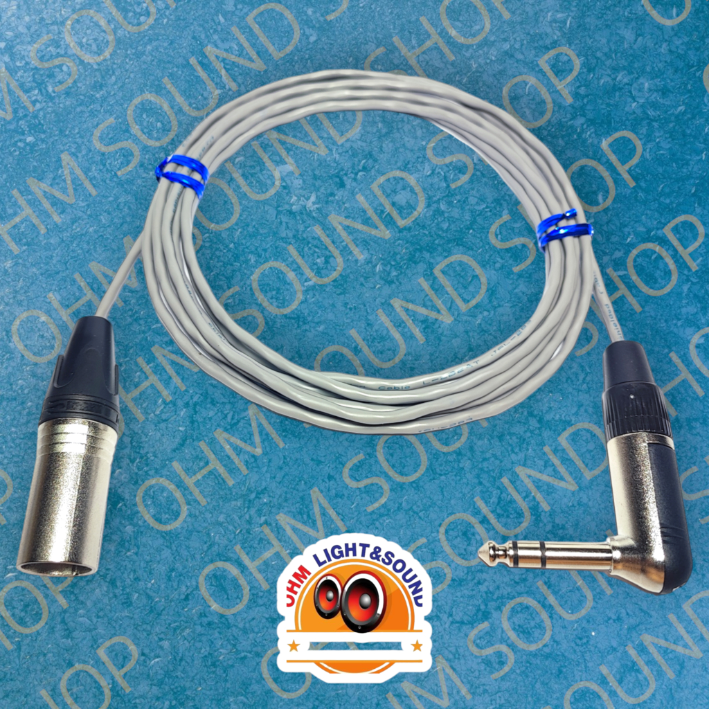 Signal Cable 3.3 mm XLRM to Trs Bend 6.35 Audio Instrument Guitar Jack ...