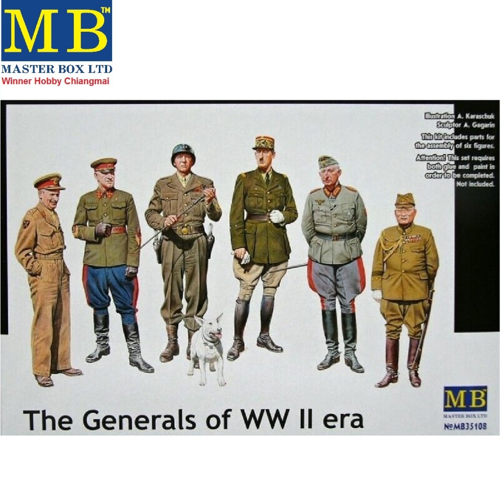 Master Box 35108 The Generals of WW II (1/35) Figure Model | Shopee ...