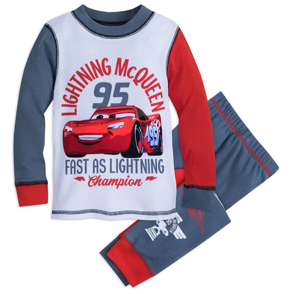 Lightning McQueen PJ PALS Long Sleeve Pajamas From Disneystore America ...