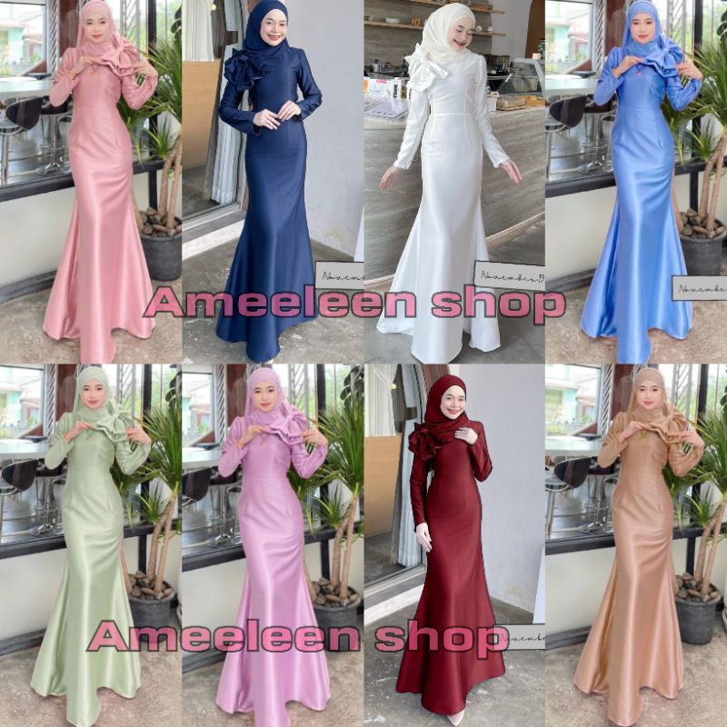Islamic Dress Muslim Tisha Bow | Shopee Philippines