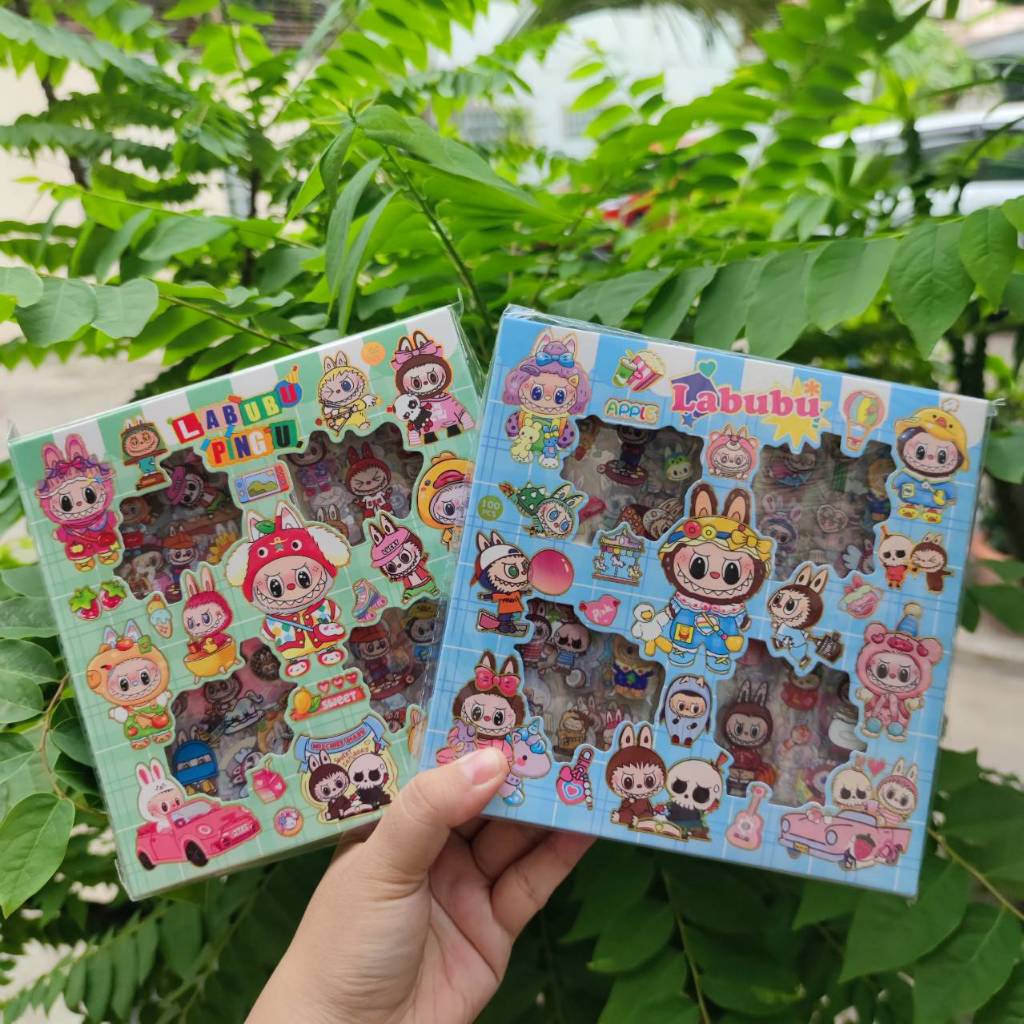 Sticker Die Cut Labubu Small Box Waterproof Peel And Stick. | Shopee ...