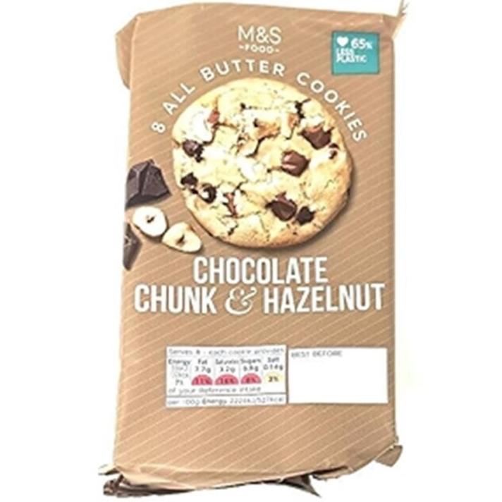 M&S Chocolate Chunk & Hazelnut Cookies 200g. | Shopee Philippines