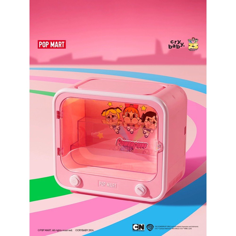 POP MART Lighting TV Cabinet CRYBABY × Powerpuff Girls Series-TV Set ...