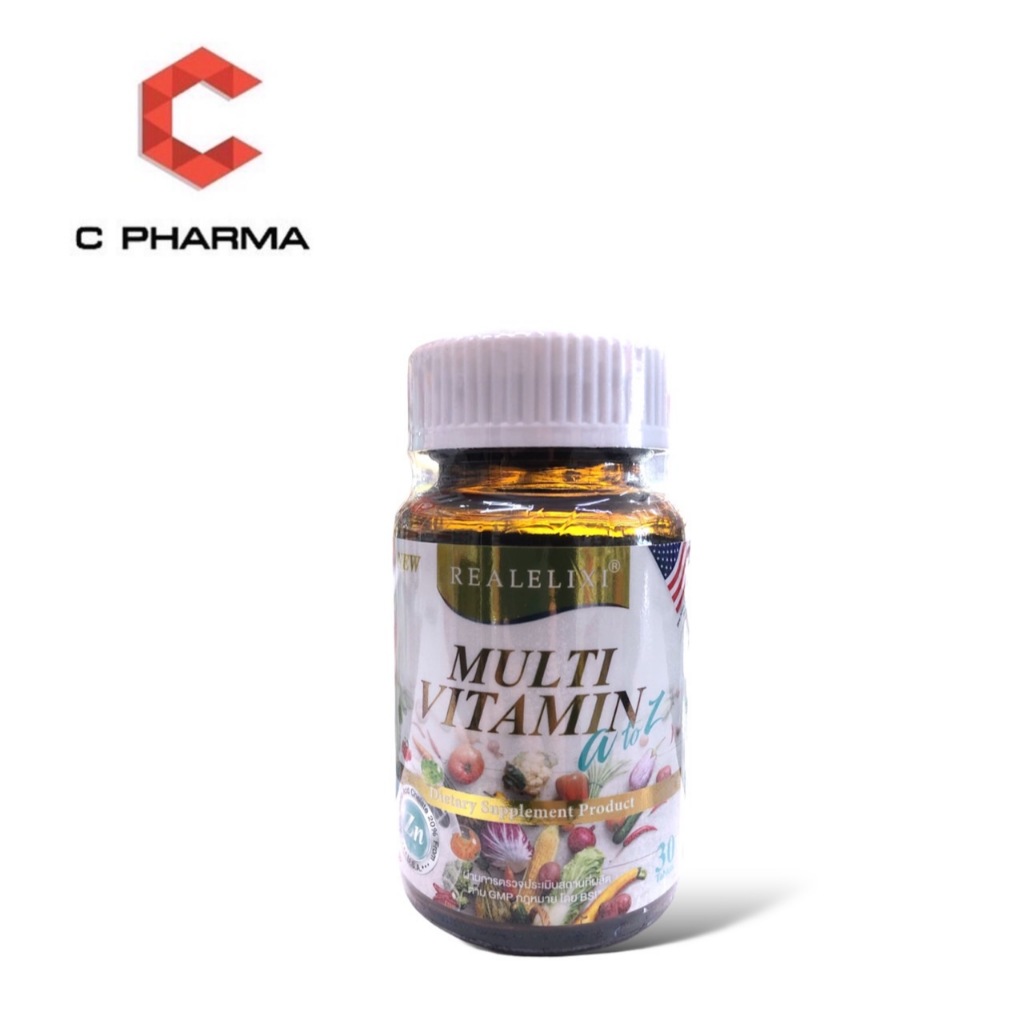 Real Elixir Multi Vitamin A to Z Bottle Of 30 Tablets. | Shopee Philippines