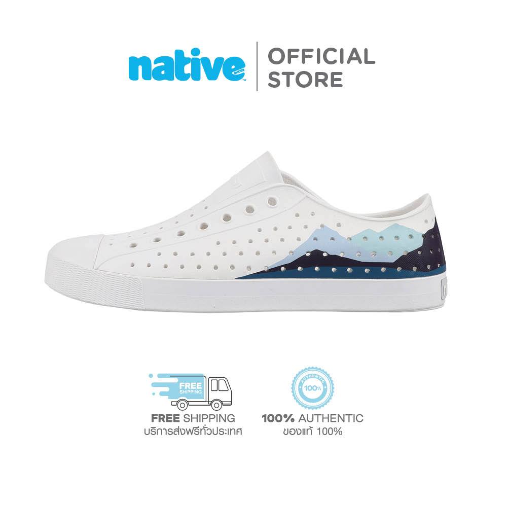 Native Adult Waterproof Shoes EVA Jefferson Sugarlite Block Shell White ...