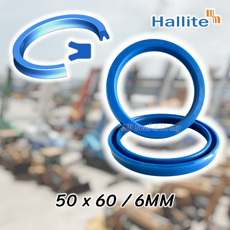 Leak Seal U-cup 50x60/6MM Brand Hallite Hydraulic Cylinder U Tight ...