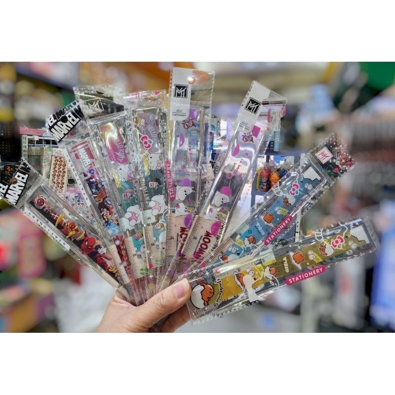 Plastic Ruler Authentic Licensed Pattern avengers spiderman Kitty ...