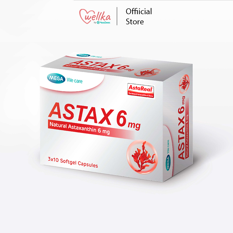 Mega we care ASTAX 6mg Dietary Supplement 30 Tablets 6 mg | Shopee ...