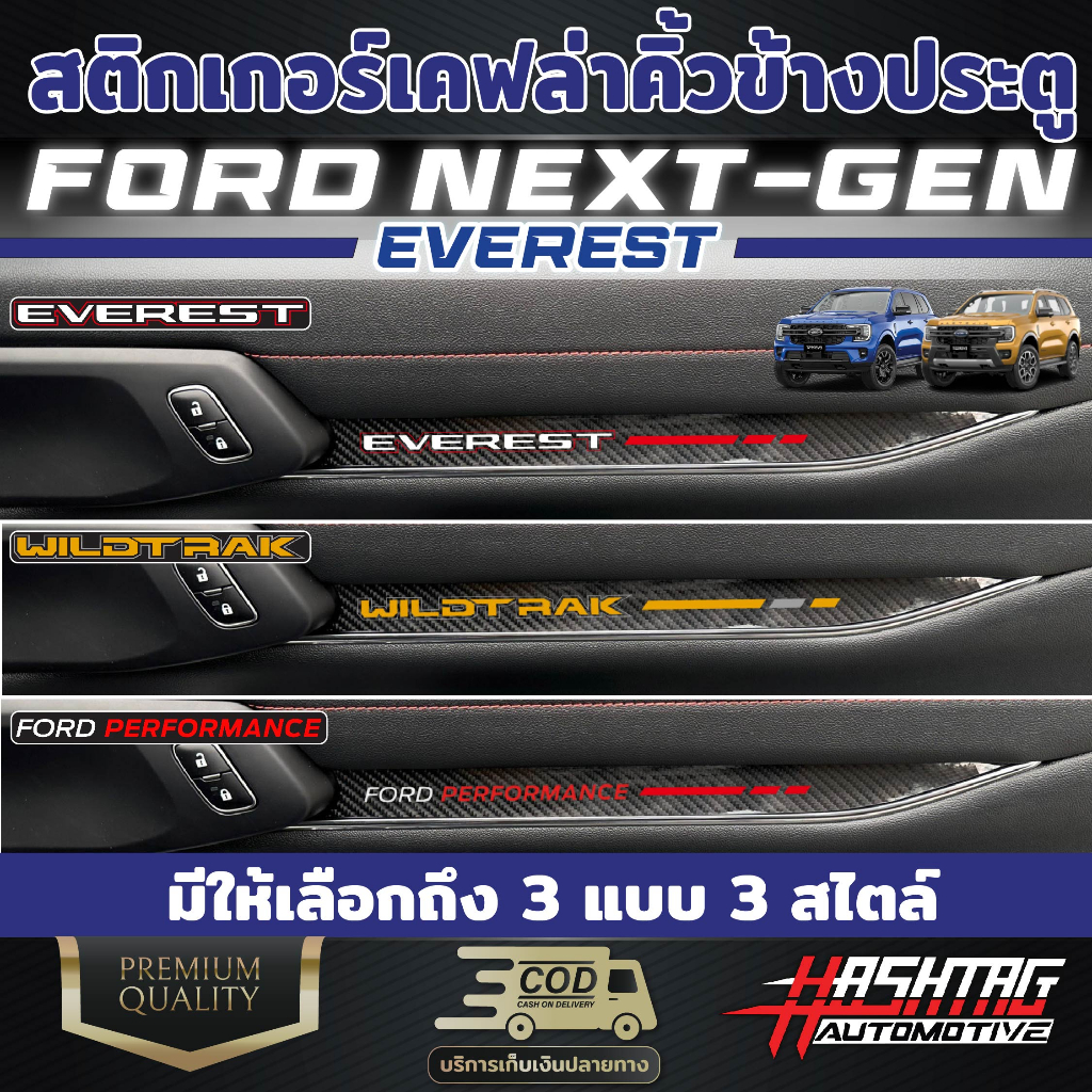 Kevlar Sticker For Door Side Panel Eyebrows FORD EVEREST NEXT-GEN [2023 ...