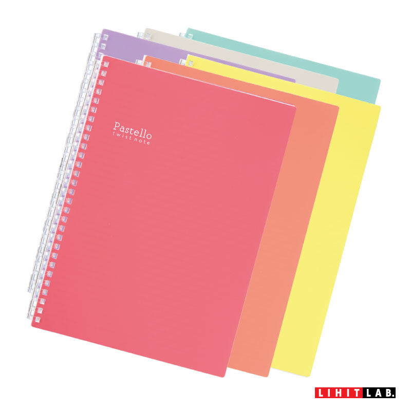 Pastel Color Changeable Notebook (LIHIT Pastello Twist Ring Note ...