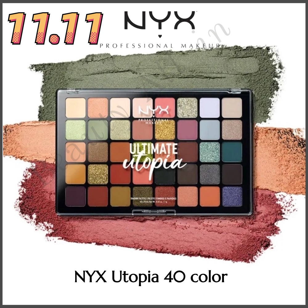 1 NYX Professional Makeup Utopia Eyeshadow 40 Color PALETTE 40g ...