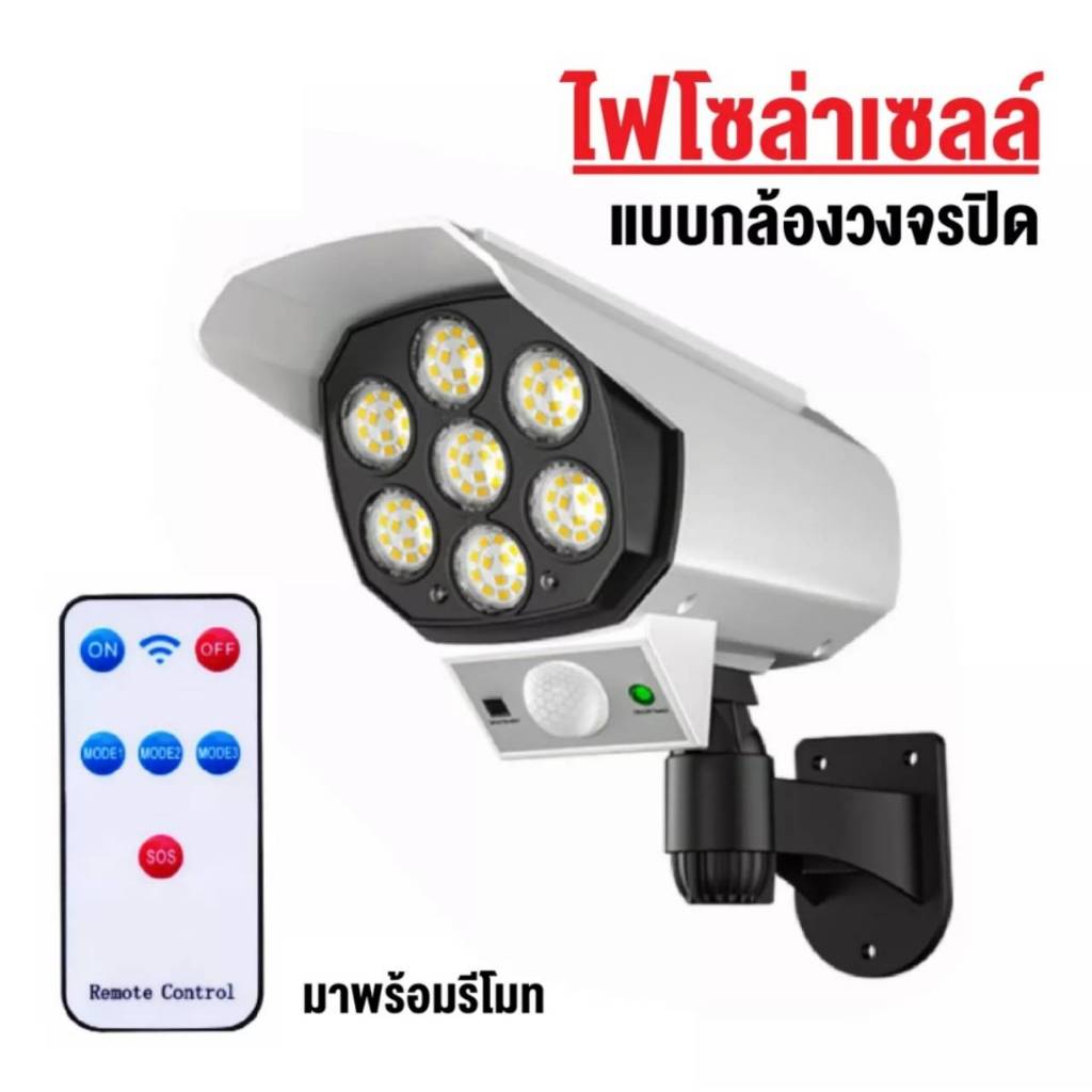 Solar Cell Wall Light Led Lamp Model GXSL-03 Cctv Shape Motion Sensor ...