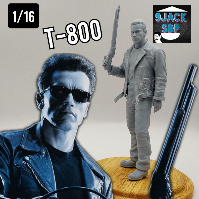 1/16 Terminator 2 T-800 Ironer arnold Schwarzenenegger Machine Steel ...