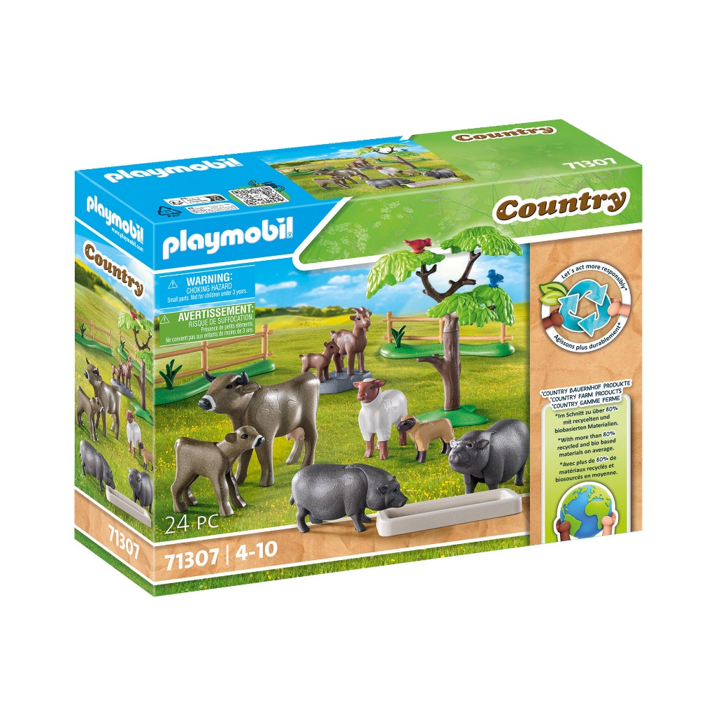 Playmobil 7137 Animal Enclosure Action Figure Farm2 Farm Animals ...