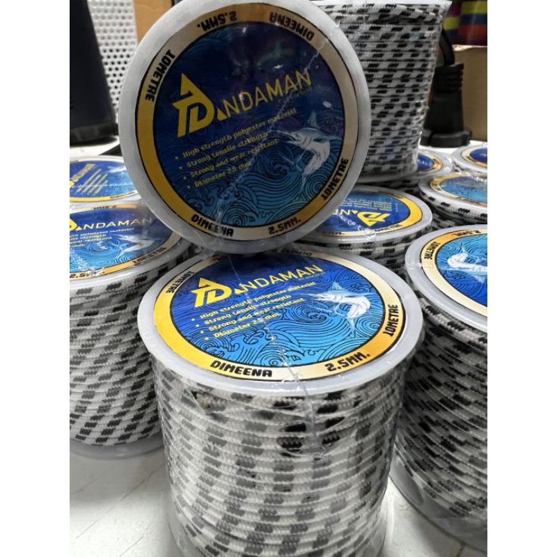 Andaman Brand Black And White Rope Daimena 2.5m Length 10 Meters Per 1 ...