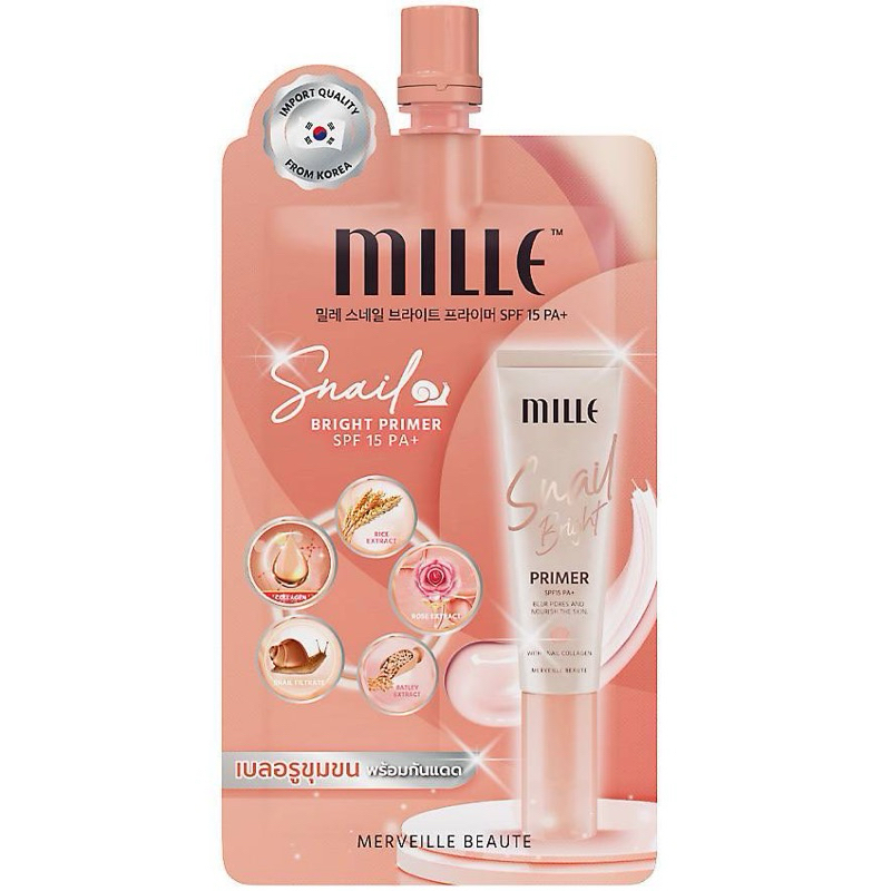 Mille Collagen primer Snail bright 6g. | Shopee Philippines