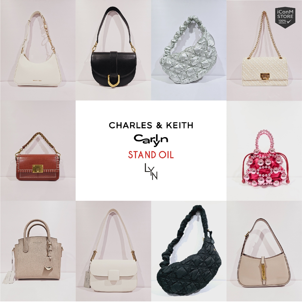 CHARLES & KEITH | CARLYN STAND OIL LYN Bag Accessories | Shopee Philippines