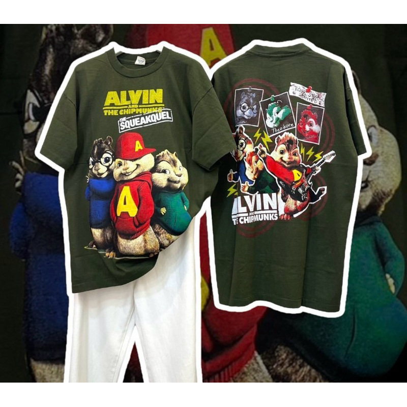 ALVIN AND THE CHIPMUNKS Bleaching T-Shirt | Shopee Philippines