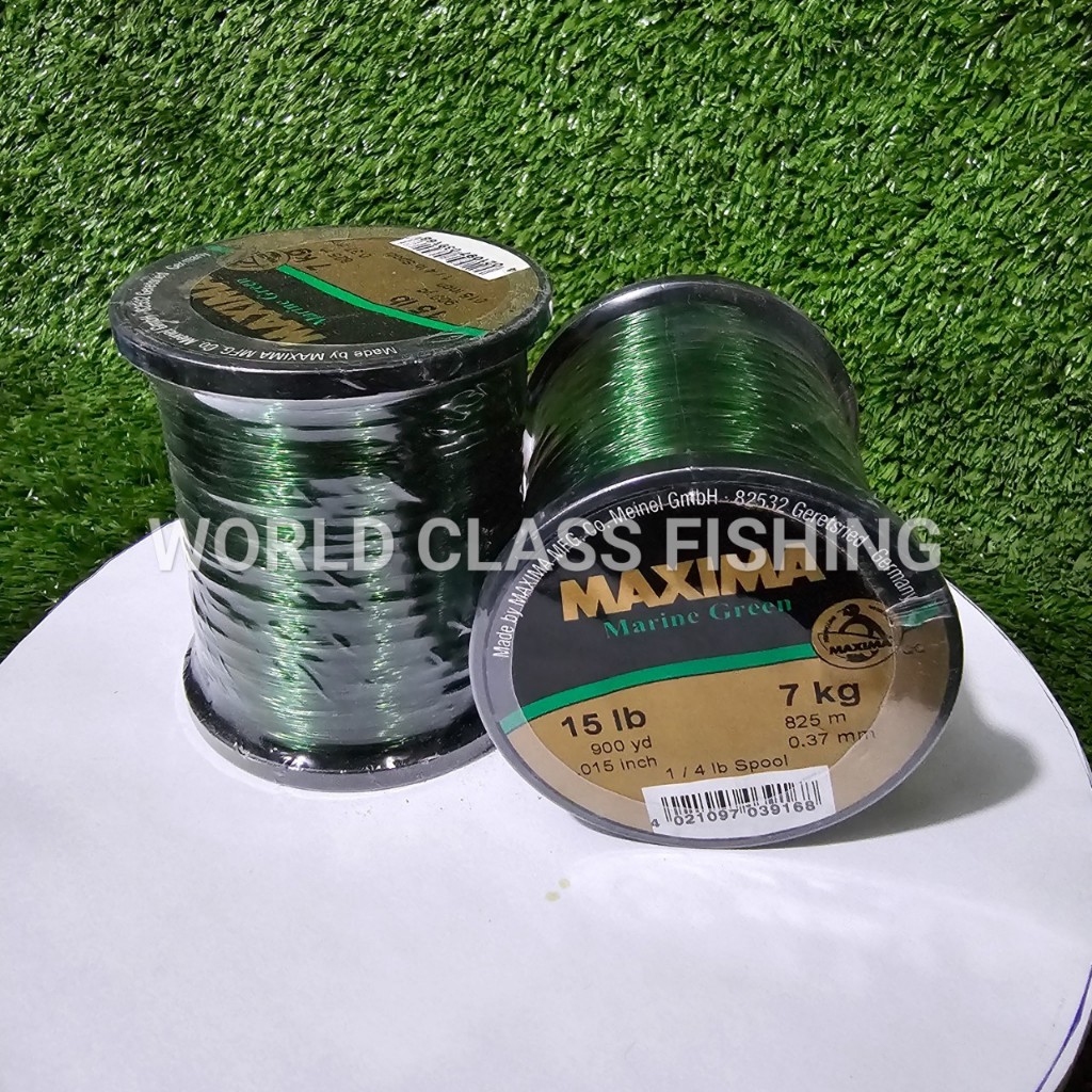 Authentic fishing line Full Maxima Green Made in Germany Small Sticky ...