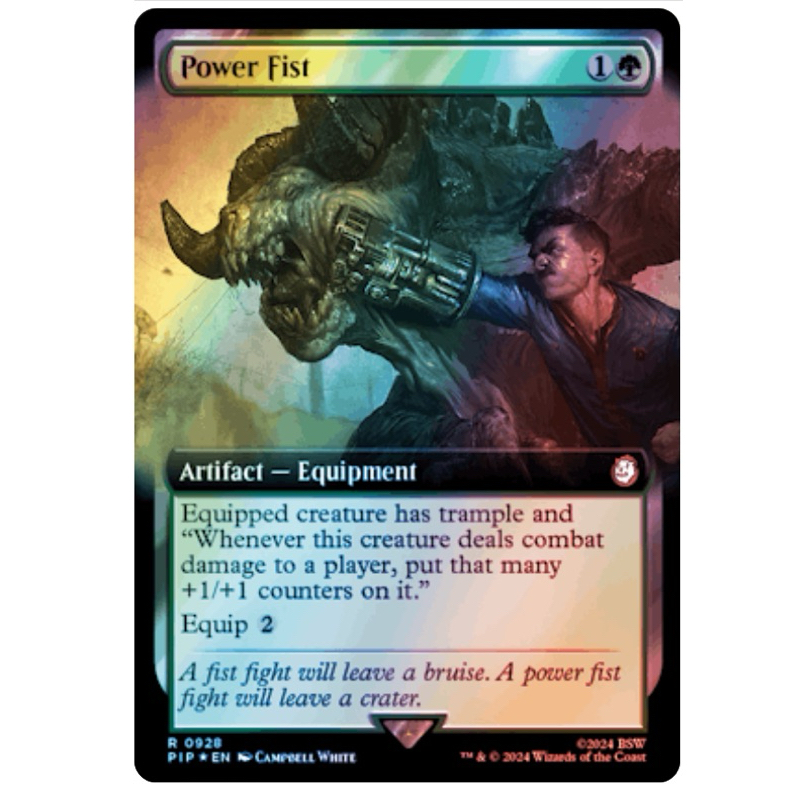 Universes Beyond: Fallout Variants Foil: Power Fist (0928-Surge Foil-Extended Art) | Shopee ...