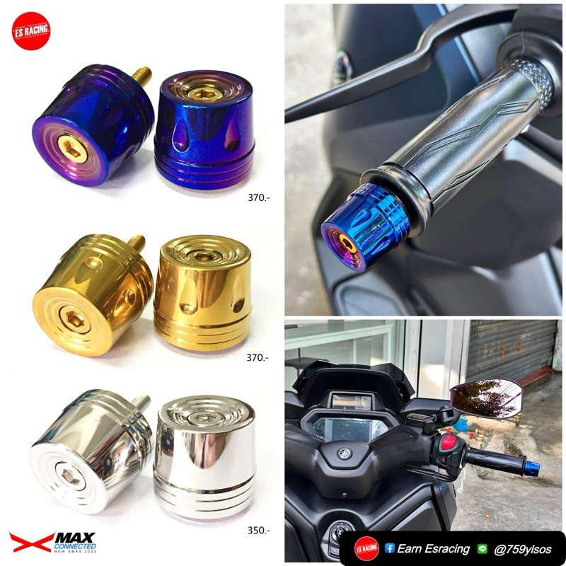 Xmax Handlebar End Stainless Steel Work (Can Fit All Years) | Shopee ...