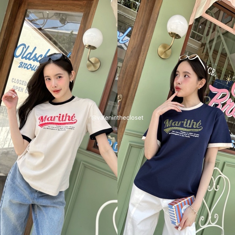 Marithe "T-Shirt A New Famous Brand T-Shirt Shop Hitting Work Cut The Color The Shirt Edge And ...