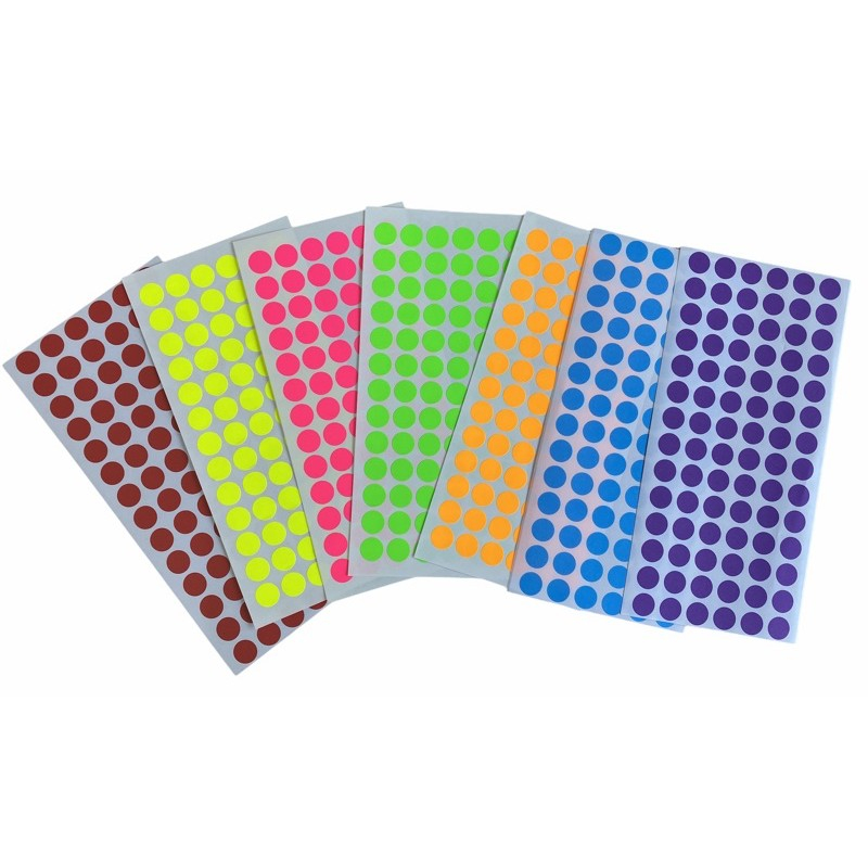 See-D Labels Circle 13 Mm. 7 Days 7 Colors Color Coding | Shopee ...