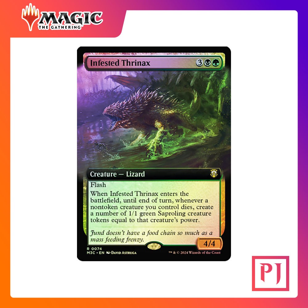 [MTG] Infested Thrinax (Extended Art) (Ripple FOIL) [M3C] [MULTI] [RARE ...