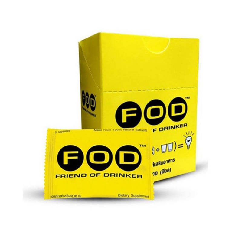 Fod (Friend of Drinker) Supplement 1 Box 5 Sachets (1 Sachet 3 Capsules ...